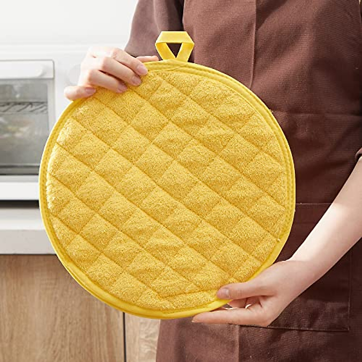 Lifaith ortilla Warmer,Tortilla Server,Pancake Keeper,Size 12” High Density Fabric Keep Warm,Bag to Keep Food Warm (Yellow) …