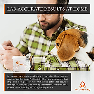 50 Test Strips for Pet Control HQ Blood Sugar Glucose Monitor System - Dog and Cat Glucose Monitoring