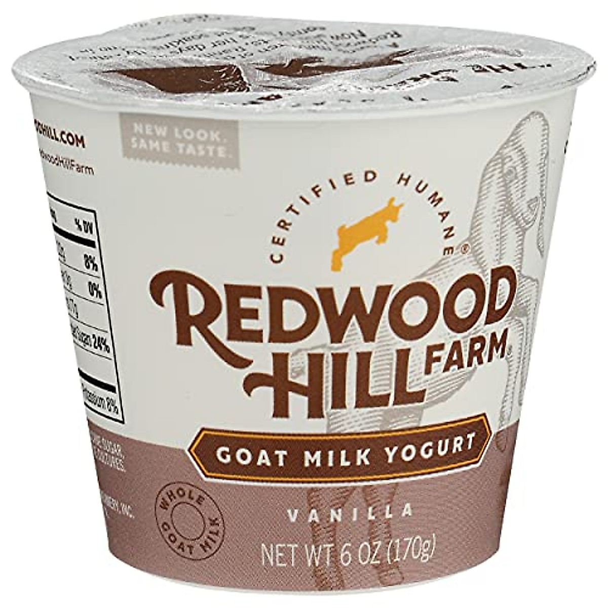 Redwood Hill Goat Milk Yogurt, Vanilla, 6 oz