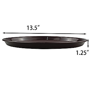 Ggbin Round Serving Tray for Food, Non-Slip, Set of 4