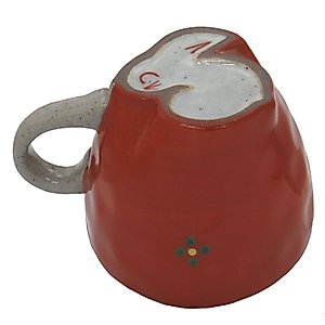 奥川陶器 Okugawa Toki Red Rabbit Mug 392917