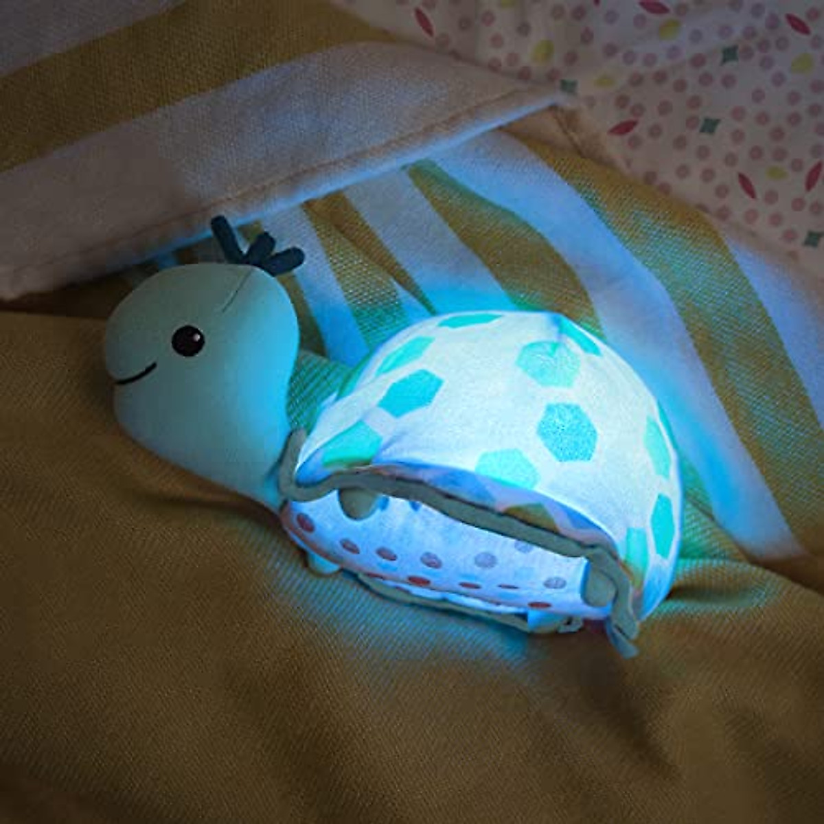 B. toys- B. baby- Baby Glowable Soothing Plush Turtle with Lights & Sounds- Glow Zzzs Turtle Shellé0 Months +