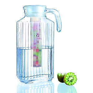 Luminarc Quadro 57.25-Ounce Jug/Pitcher with White Lid