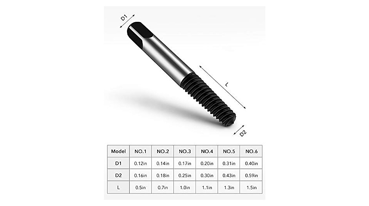 QWORK Screw Extractor Kit - Effortless Bolt Removal