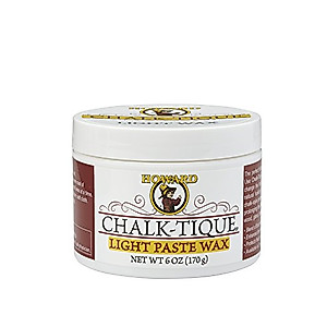 Howard Products Chalk-Tique Light Paste Wax – Soft Chalk Paint Wax – Perfect Furniture Wax For Your Chalk Paint Home Décor Project , 6 Ounce (Pack of 1)