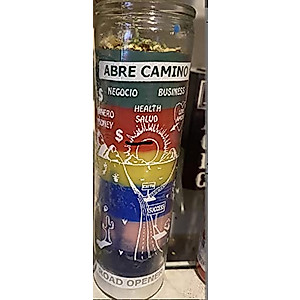 ABRE Camino Vela 8" en envase de Cristal de 7 Colores / 8" Open Road Candle Glass Jar