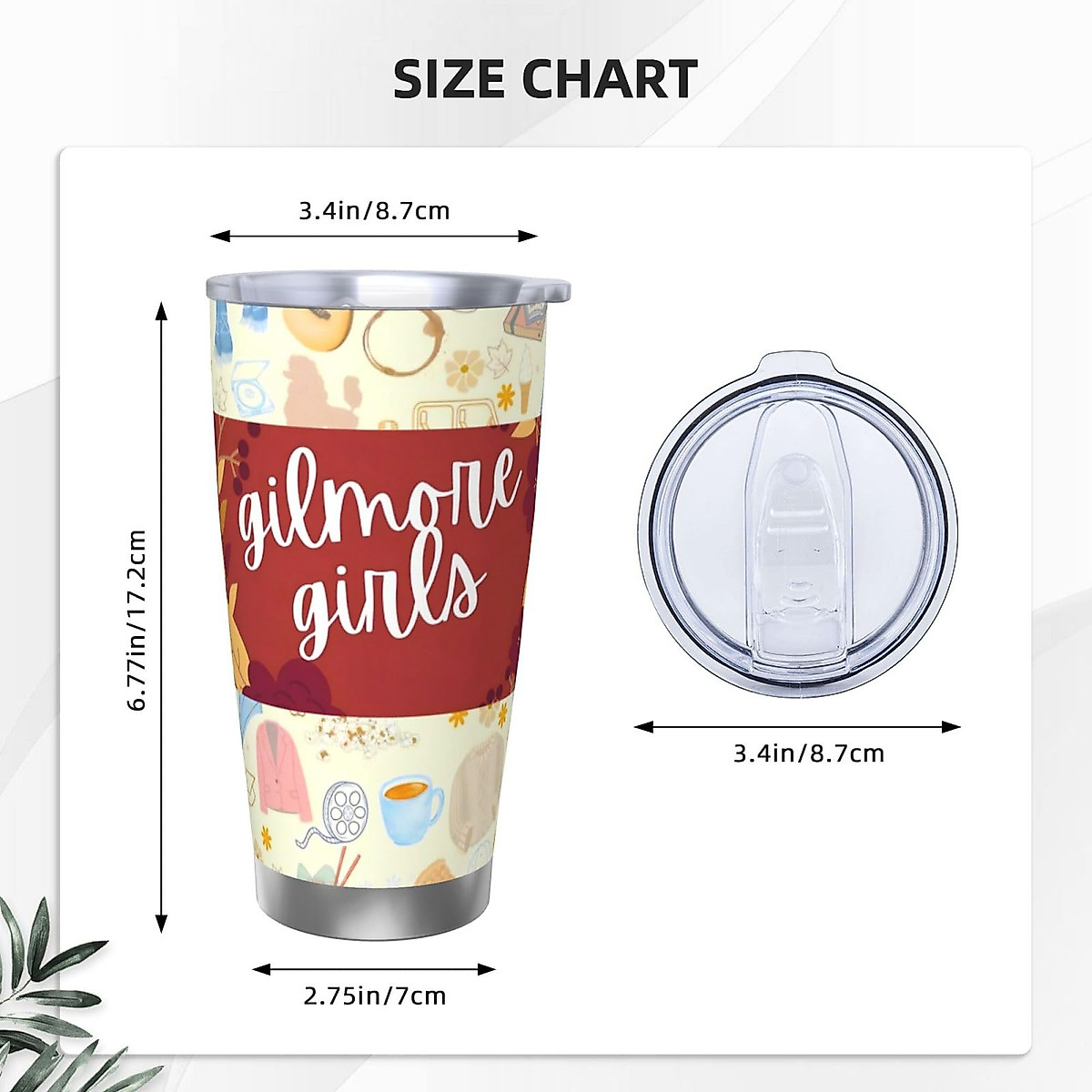 Stainless Steel Insulated Coffee Cup with Lid and Straw, 20 oz Gifts for Mom Girl Daughter Sister Friend Double Walled Stainless Steel Tumbler (silvery-F)