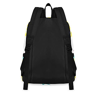 Kigai Cute Pineapple Backpack for Boys Girls School Travel Back Pack Lightweight Durable Bookbag with Lunch Bag