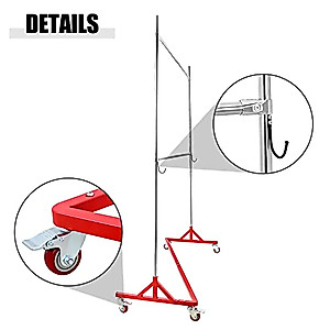 Migoda Z Rack Collapsible Rack,Height Adjustable Rolling Z Rack Clothes Rack, Heavy Duty Z Rack Garment Rack with Wheels - Ideal for Bedroom Storage and Organization(24x63x85in)