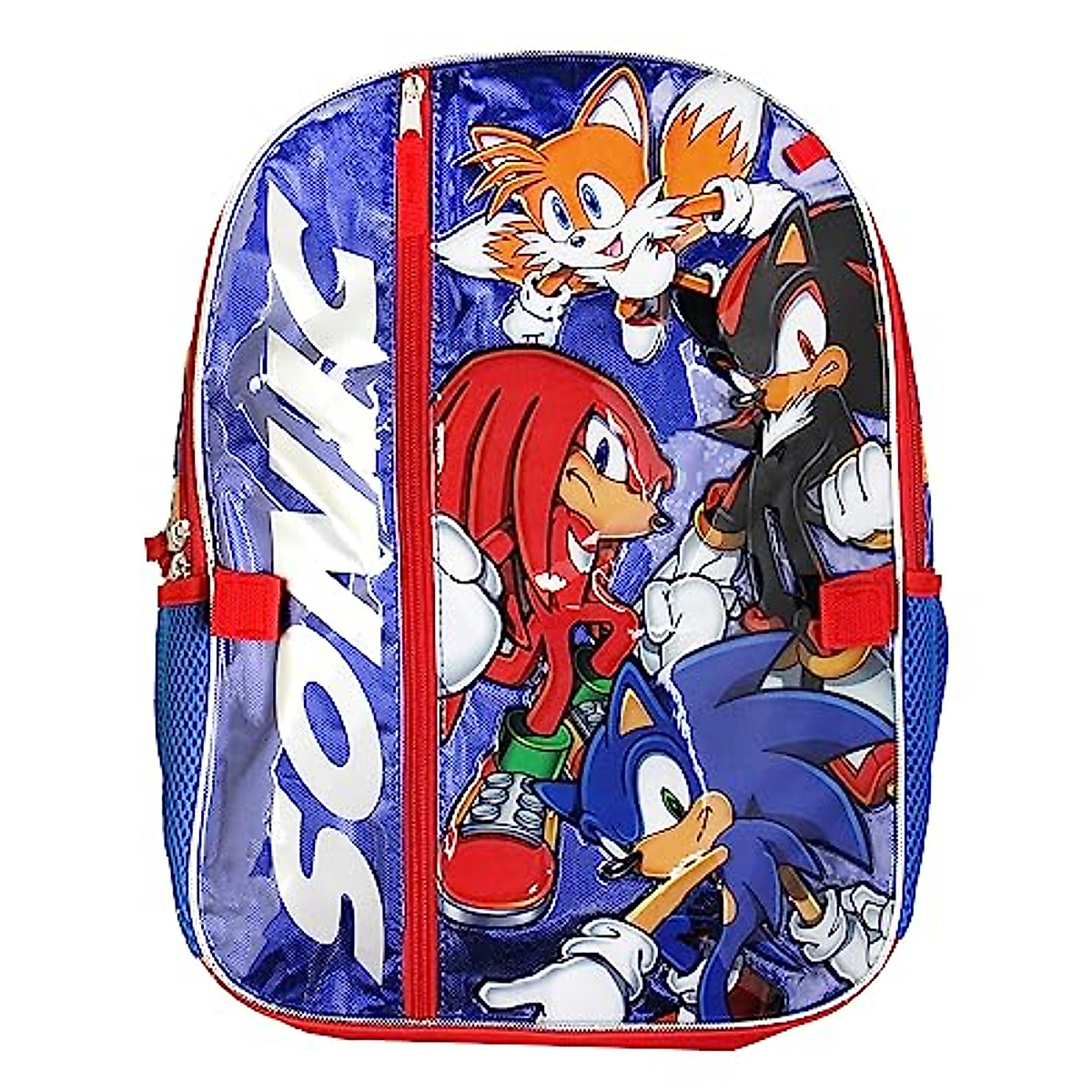 Sonic The Hedgehog Backpack 16" Fast Molded Lunch Box Cinch Bag 5PC Set