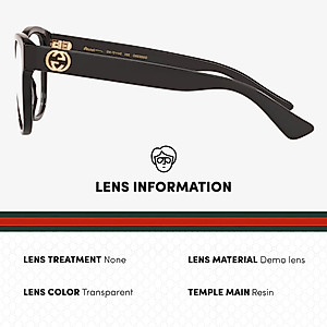 Gucci GG0038ON Designer Fashion Eyeglasses: Classic Square Shape Eyeglasses Frame Eyewear with Luxury eSHADES Kit - Embrace Sophistication and Elegance