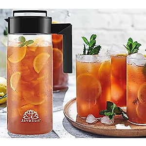 JavaSun Deluxe Iced Tea Maker, Large 2 quarts, Pitcher, Iced Tea Jug, BPA Free