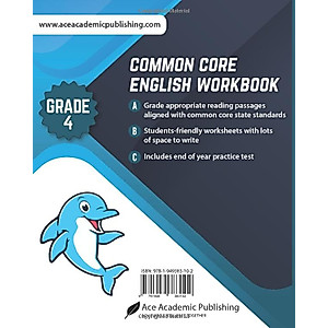 Common Core English Workbook: Grade 4 English