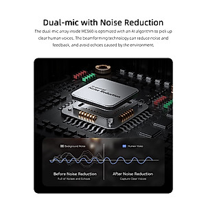 MINISFORUM MC560 Mini PC AMD Ryzen 5 5625U 6C/12T Office Desktop Computer, DDR4 32G RAM+512G PCIe SSD, HDMI/USB-C 4K@60Hz Output with QHD Camera, Dual Speaker and Dual Mic Micro PC