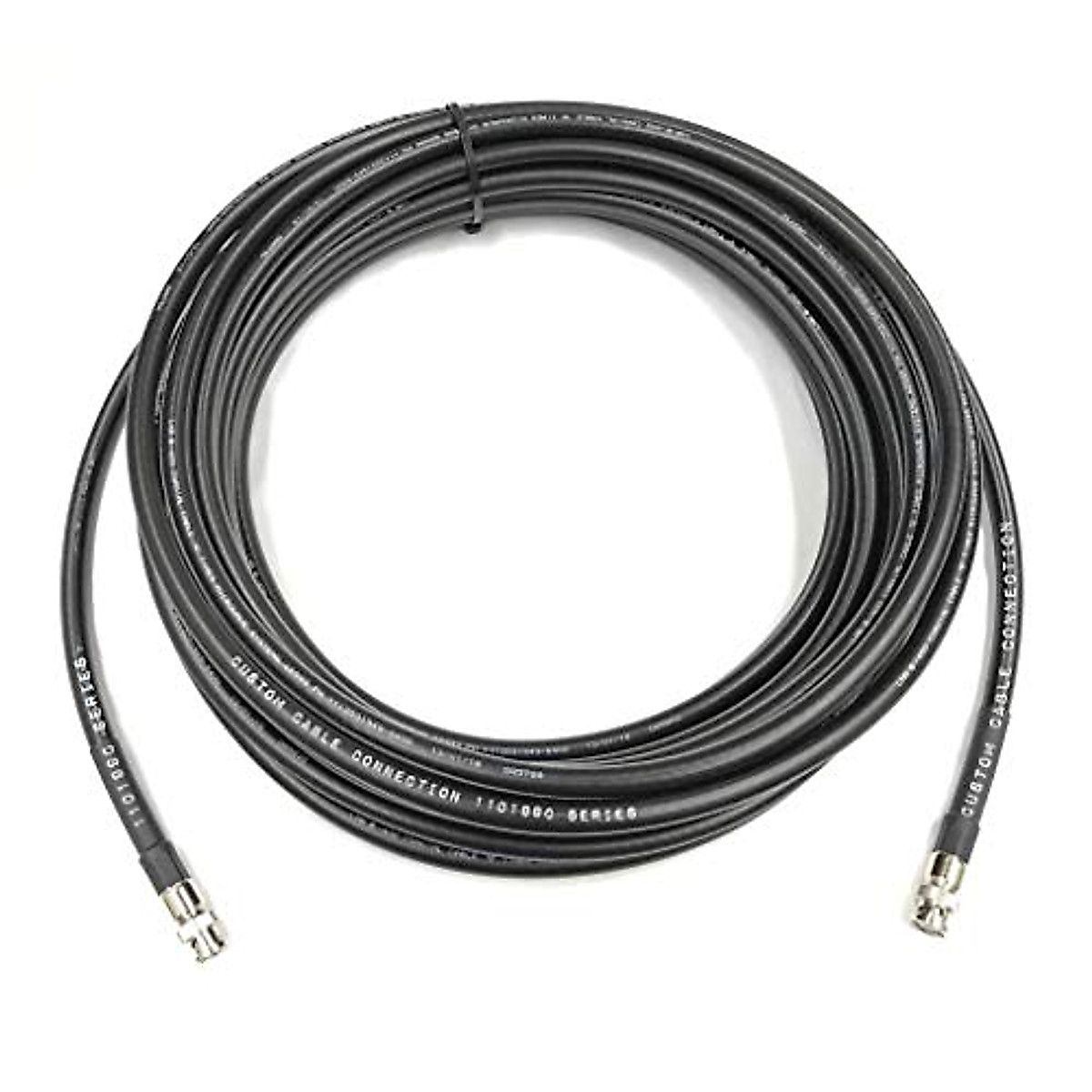 Custom Cable Connection 10 Foot BNC Male to BNC Male LMR400 Times Microwave 50 Ohm Coax Low Loss Antenna Cable for Ham Radio, WLAN, CB Radio and WiFi Antenna Feeders