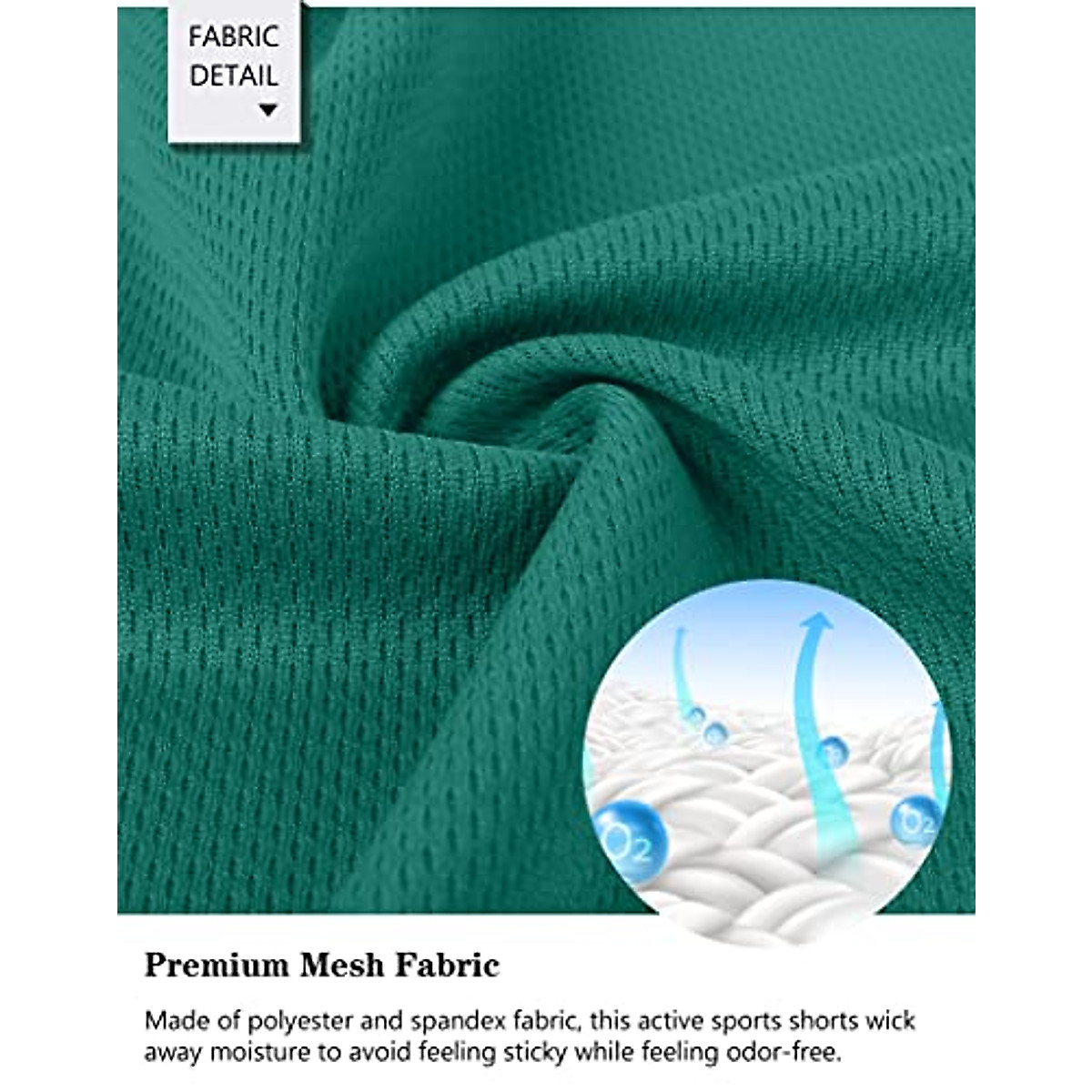 G Gradual Men's Basketball Shorts with Zipper Pockets Lightweight Quick Dry 11" Long Shorts for Men Athletic Gym(Green,L)