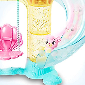 Barbie Dreamtopia Mermaid Playground Playset, with Chelsea Mermaid Doll, Merbear Friend Figure and Sand Castle Set with Swing, Slide, Pool and Tea Party, Gift for 3 to 7 Year Olds