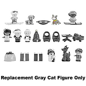 F-Price Replacement Part for Fisher-Price Little People Advent Calender GLK12 & DGF96 Replacement Gray Cat Figure