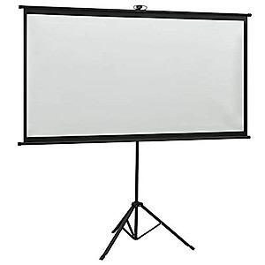 Tidyard Projection Screen with Tripod Stand 108 Inch Indoor Outdoor 16:9 Portable 160 Degree Projector Screen for Classroom, Home Theatre Movies, Public Display
