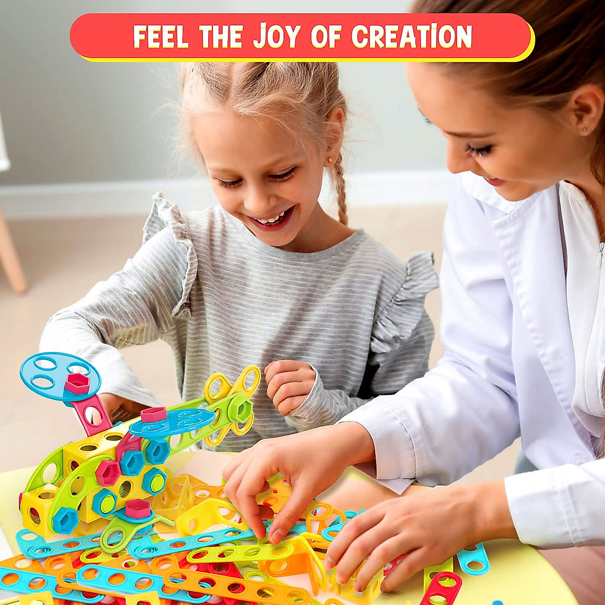 Dolanus 189 PCS STEM Toys Building Blocks - Toddler Toys for 3 4 5 6 7 8 Year Old Boys | Building Toys for Kids Ages 4-8 | STEM Activities for Kids Ages 5-7 | Present Birthday Gift for Boys