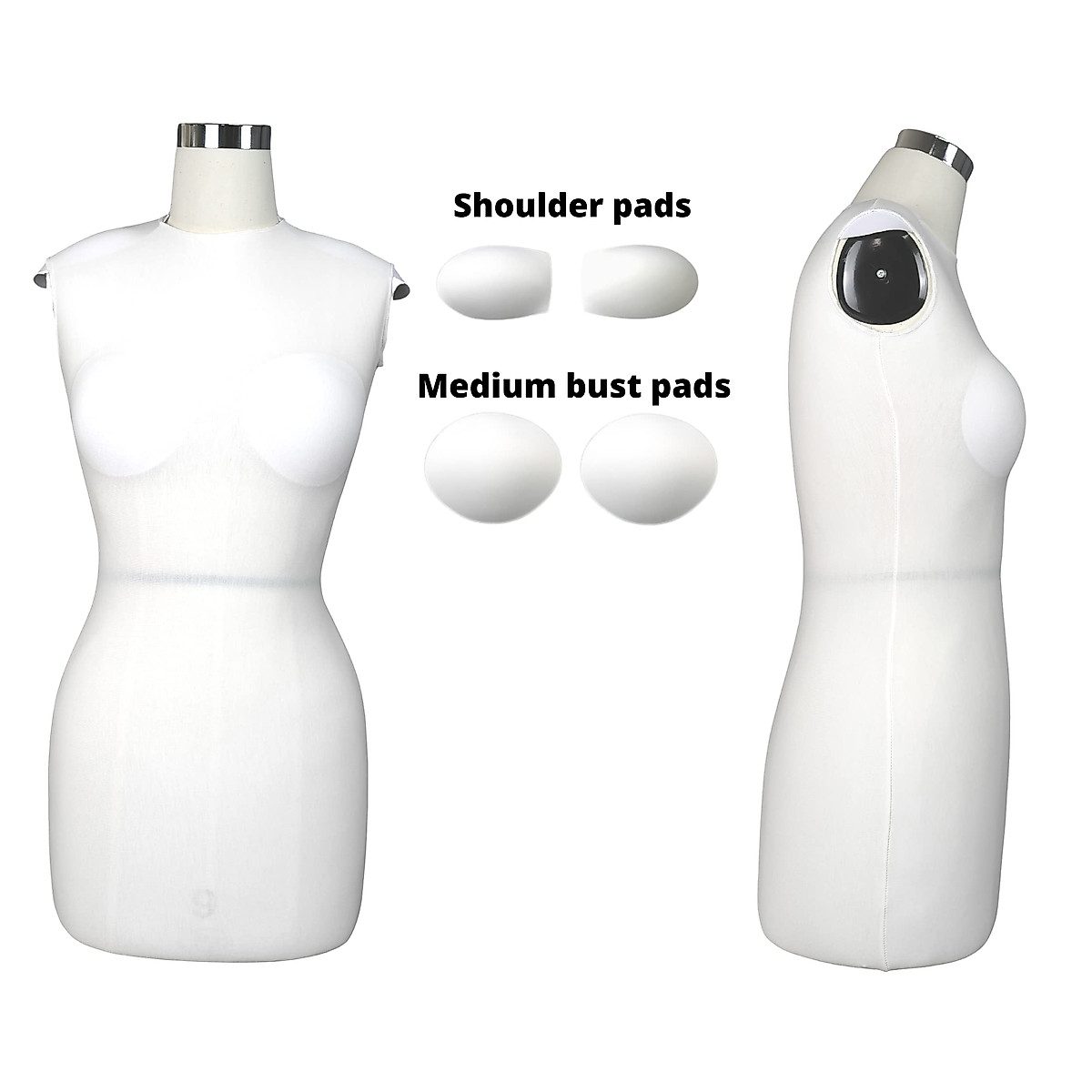 Pro Modular Dress Form Padding Plus Size Kit (24 Pieces) – Adjustable Body Form Padding Set for Sewing and Mannequin – Adult Female Dress Padding – Dress Making and Tailoring Accessories