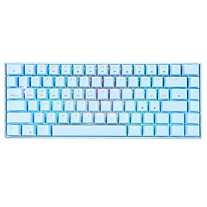 BTIHCEUOT Gaming Keyboard 82 Keys Wireless 2.4G 1800mAh Battery Ergonomic Design Mechanical Keyboard for Laptop Desktop Computer
