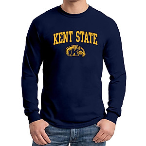 UGP Campus Apparel AL03 - Kent State Golden Flashes Arch Logo Long Sleeve - Medium - Navy