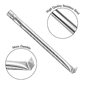 Hisencn Repair Kit Replacement for Charmglow Home Depot 3 Burner 720-0230, 720-0036-HD-05 Gas Grill Models, Stainless Steel Grill Burner Tube, Heat Plates Tent Shield, Burner Cover