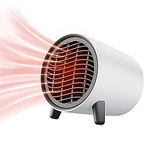 Space Heater, Hendoct Mini Portable Electric Space Heater 600W, PTC Ceramic Heater with Overheat Protection, Small Space Heater for Office, Bedroom and Under Desk