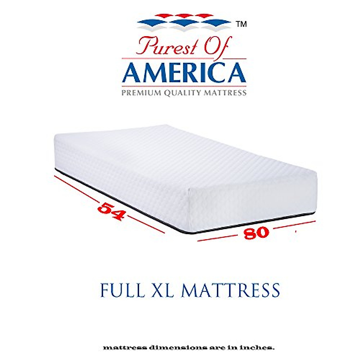 Orthosleep Products 7 Inch Memory Foam Mattress, Full XL
