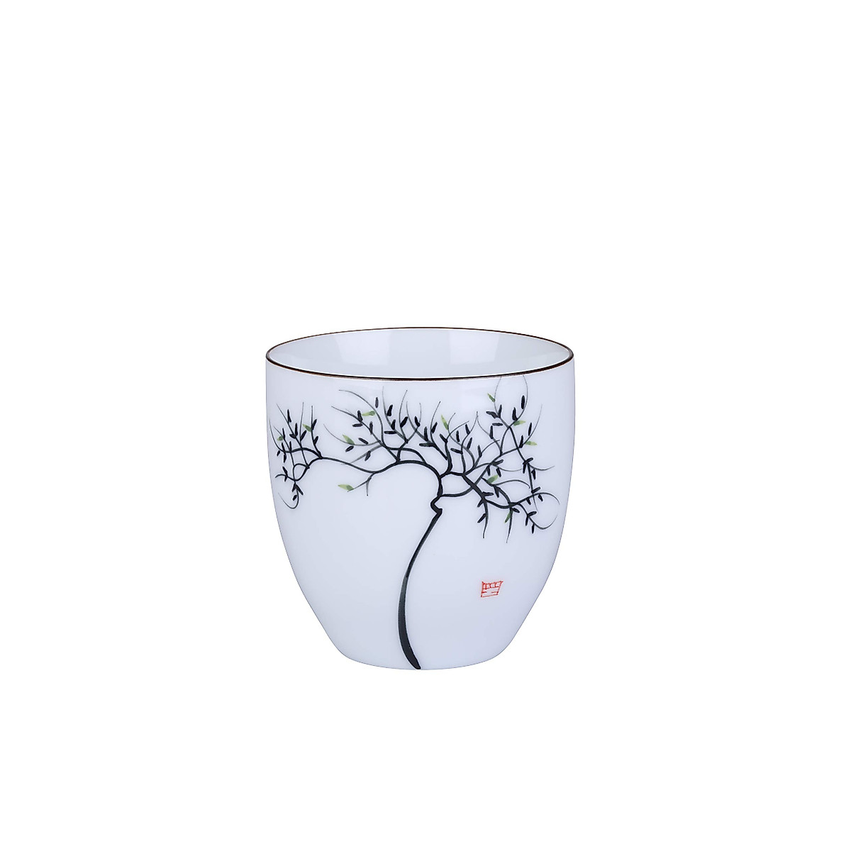 I-MART 4 Pcs Japanese Tea Cups, Chinese Ceramic Kung Fu Tea Cups, Tea Cup Set, 5 Ounce