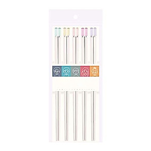 Reusable Chopsticks Japanese Fiberglass Chopsticks Lightweight Dishwasher Safe Multicolor 5 Pairs Gift Set