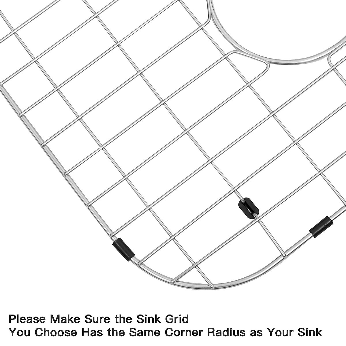Zeesink Sink Protectors for Kitchen Sink,Sink Grid Size 27 13/16" X 14 5/16",Stainless Steel Sink Grid and Sink Protector,Sink Grate with Center Drain,Sink Bottom Grid