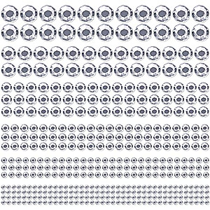1980Pcs Self Adhesive Rhinestones Stickers, Shynek Stick on Rhinestone Gems face Jewels for Hair, Face, Makeup, Crafts, 6 Sizes