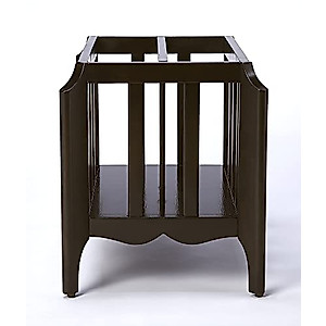 Butler Specialty Company Wilshire Magazine Storage Rack / Basket - Chocolate Brown