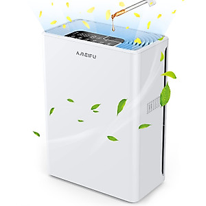 Air Purifiers for Home Large Room up to 1640ft², AMEIFU Hepa Air Purifiers, H13 True HEPA Air Filter for Pets Hair, Dander, Smoke, Pollen, Smell, 3 Fan Speeds, 5 Timer, Sleep Mode 15DB Air Cleaner
