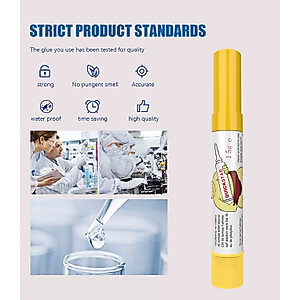 Pack of 50 Convenient Super Glue, All Purpose Adhesive,Instant bonding for bonding Glass, Leather, Metal, Wood, Plastic, Silicone, Rubber - 1.5g/Pack