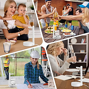 Intelligent Desktop Water Bottle Dispenser, Portable Removable 5 Gallon Electric Water Bottle Pump, Universal Water Jugs Pump USB Charging Automatic Water Dispenser for Home, Office, Outdoor (White)