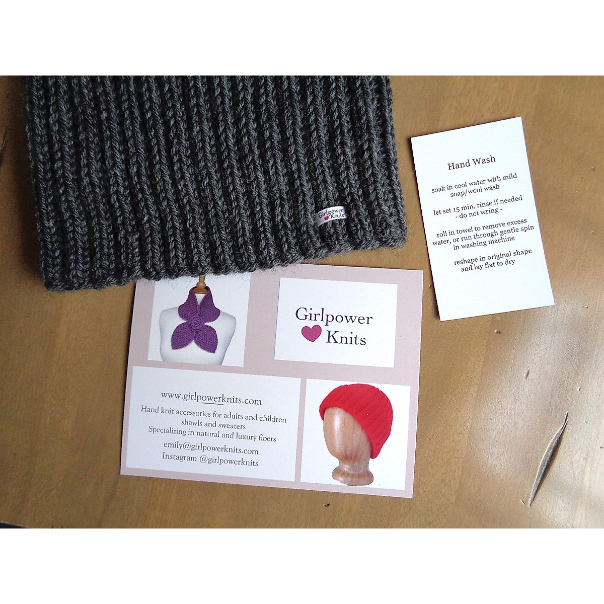 Hand Knit Slouch Hat, Soft Wool, Slouchy Beanie Women & Teen Girls, CHOOSE COLOR