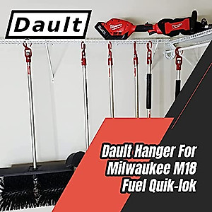 DAULT Hanger for Milwaukee M18 Fuel Quik-lok Attachments (3 Pack) Made in U.S.A, See Video