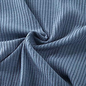 Baby Girl Boy Romper Bodysuit Solid Plain One Piece Jumpsuits Sleeveless One Piece Baby Clothes Outfits Summer (Blue, 12-18 Months)