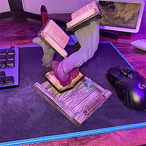 Thyggzjbs Magic Book Dice Tower,Tomes of Magics Dice Tower Magics Dice Tower Big Book Dice Tower Ornaments Clear Ornament Bulbs,Personalized Magic Dice Tower BookCollection (Blue+Purple)