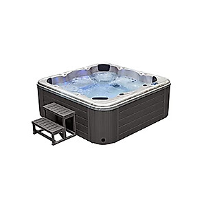 Luxury Spas Versalles 7 Person Hot Tub in Cloud Gray with Bluetooth