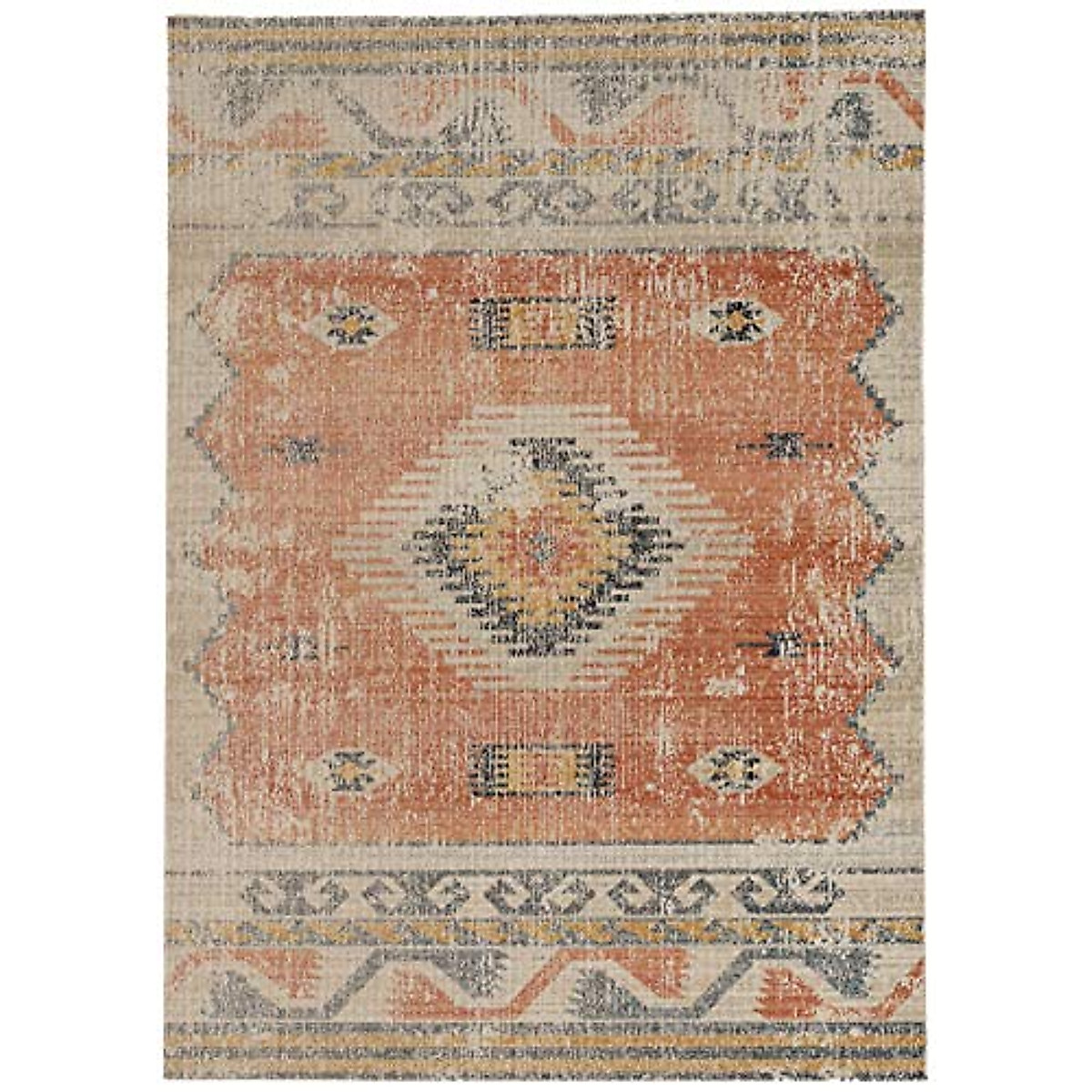 Plateau Moore Ivory & Rust 8' X 10' Area Rug by Linon