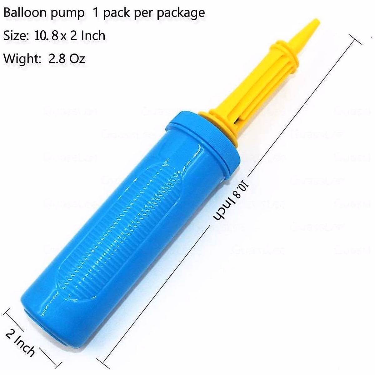 Balloon Pump Hand Held, 2Pack Inflator Air Pump for Balloons - Two-Way Dual Action- Ballon Inflator Pumping - Manual Baloon Inflators Machine with Balloons Tie Tool