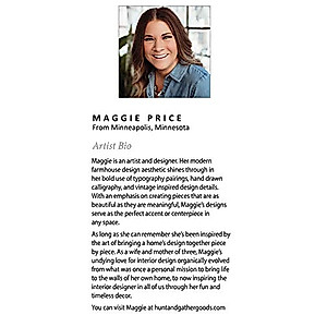 Kate and Laurel Sylvie When We Have Each Other Framed Canvas Wall Art by Maggie Price of Hunt and Gather Goods, 18x24 Natural, Inspirational Art for Wall