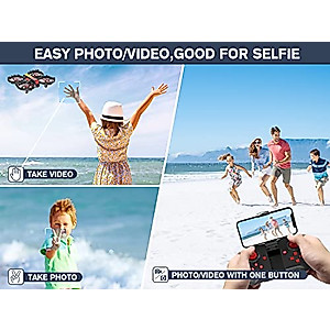 Mini Drone with Camera for Kids Adults,Cool Toys Gifts for Boys Girls Teenagers,FPV Skyquad Drone Small Hobby RC Quadcopter with Headless Mode,360° Flip and Propeller Full Protect for Beginners