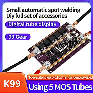 HICCYRODLY K99 Mini Automatic Spot Welder DIY Kit 99 Adjustment 0.1-0.3Mm 18650 Lithium Battery Spot Welder Pen