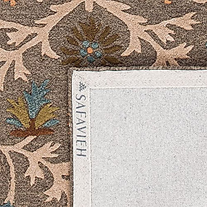 SAFAVIEH Cambridge Collection 2'6" x 14' Moss / Multi CAM235A Handmade Moroccan Premium Wool Runner Rug