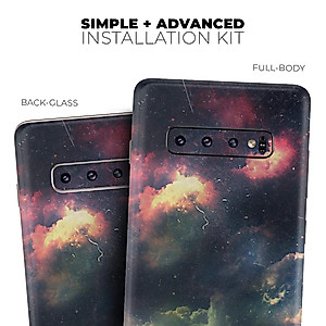 DesignSkinz Vintage Stormy Sky Protective Vinyl Decal Wrap Skin Cover Compatible with The Samsung Galaxy S20 (Screen Trim & Back Glass Skin)